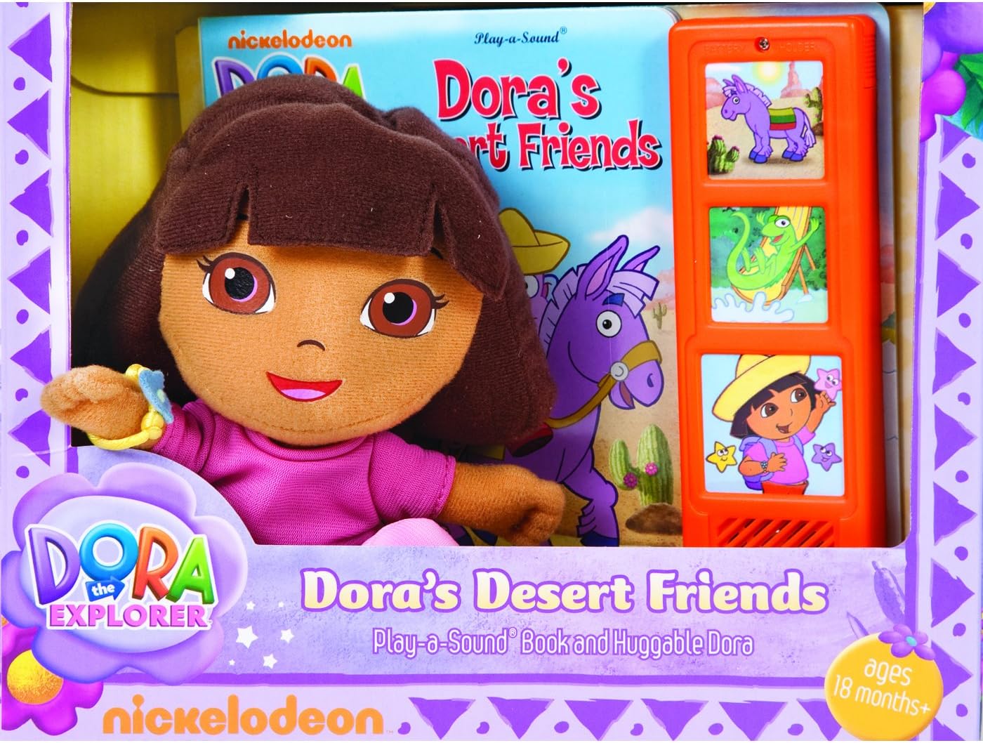 Amazon | Dora the Explorer Play-A-Sound Book and Squeezable Dora Doll ...