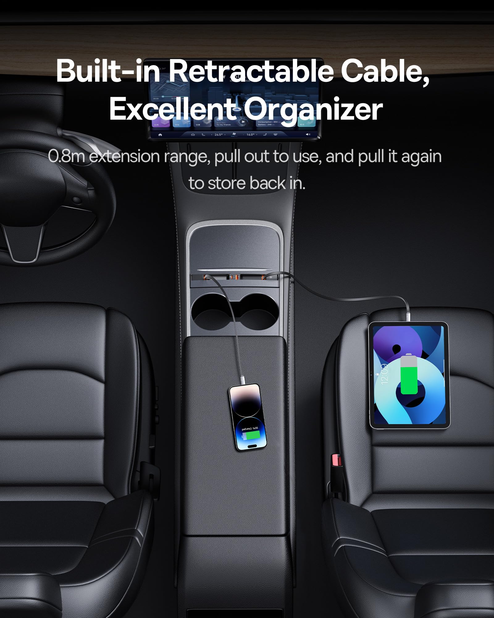 Snapklik.com : Tesla USB Hub For 2021 2022 2023 Tesla Model Y Model 3 ...