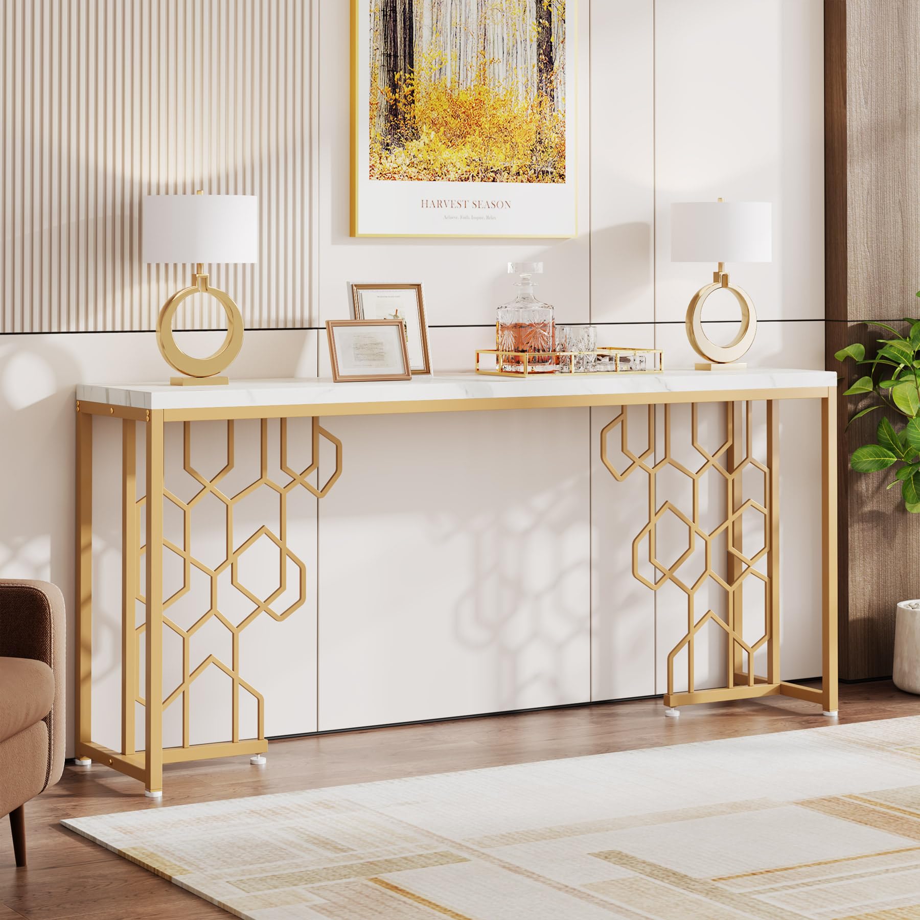 Amazon.com: Tribesigns Modern Console Table, 70.87" Long Entryway Table ...