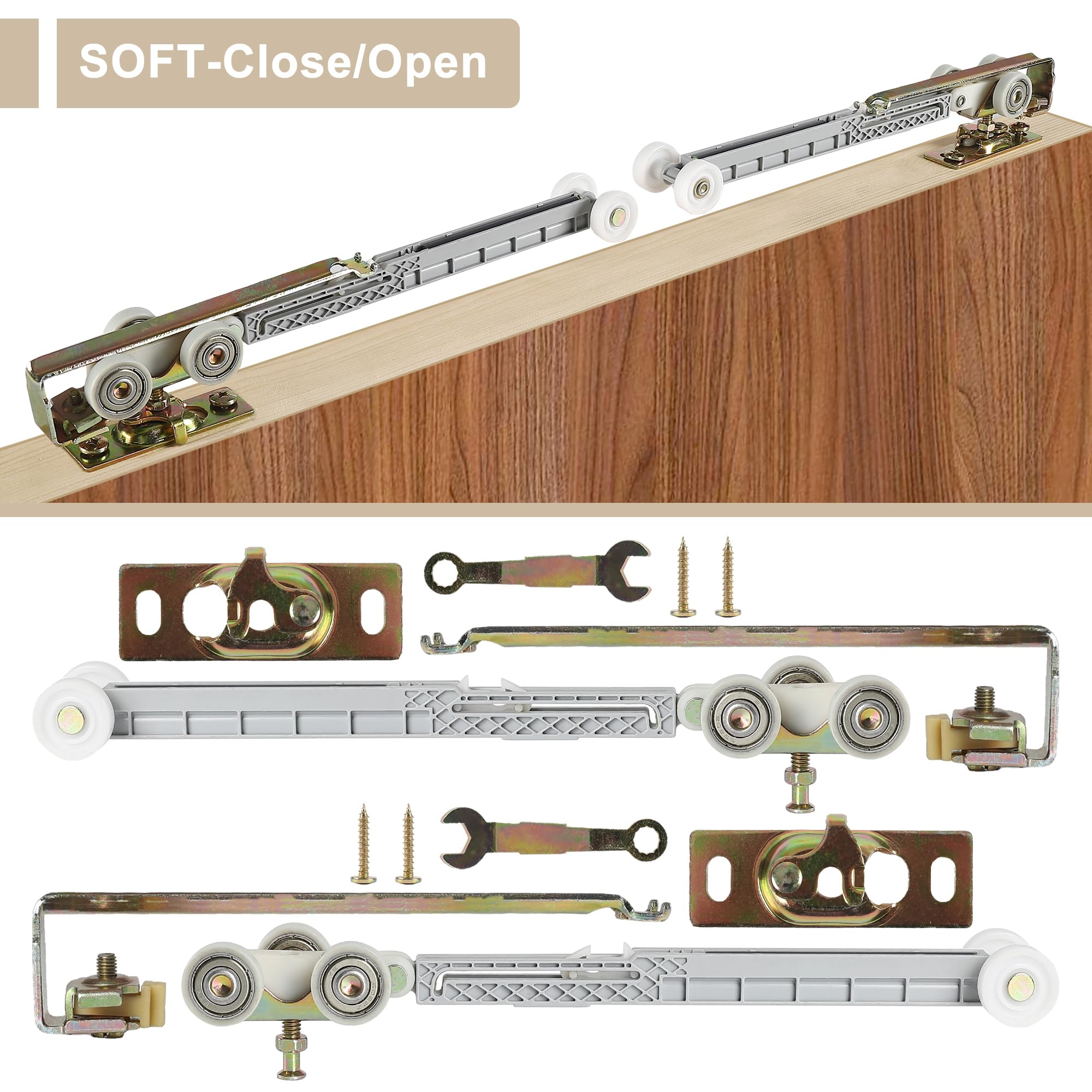 Wardrobe Sliding Door Soft Close Kit
