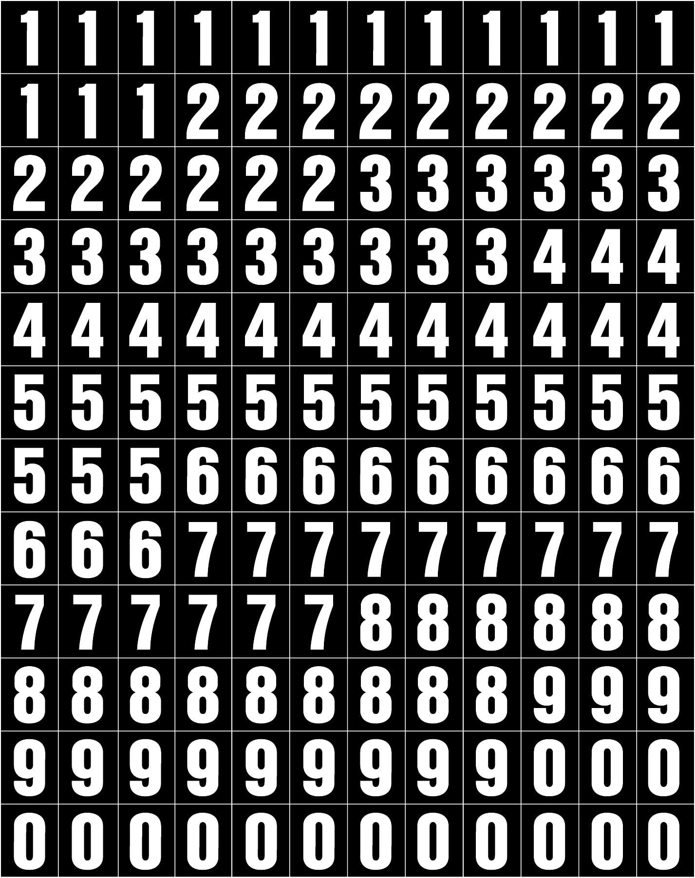 Amazon.com: Stick on Vinyl Lettering, Numbers, Self Adhesive Numbers ...