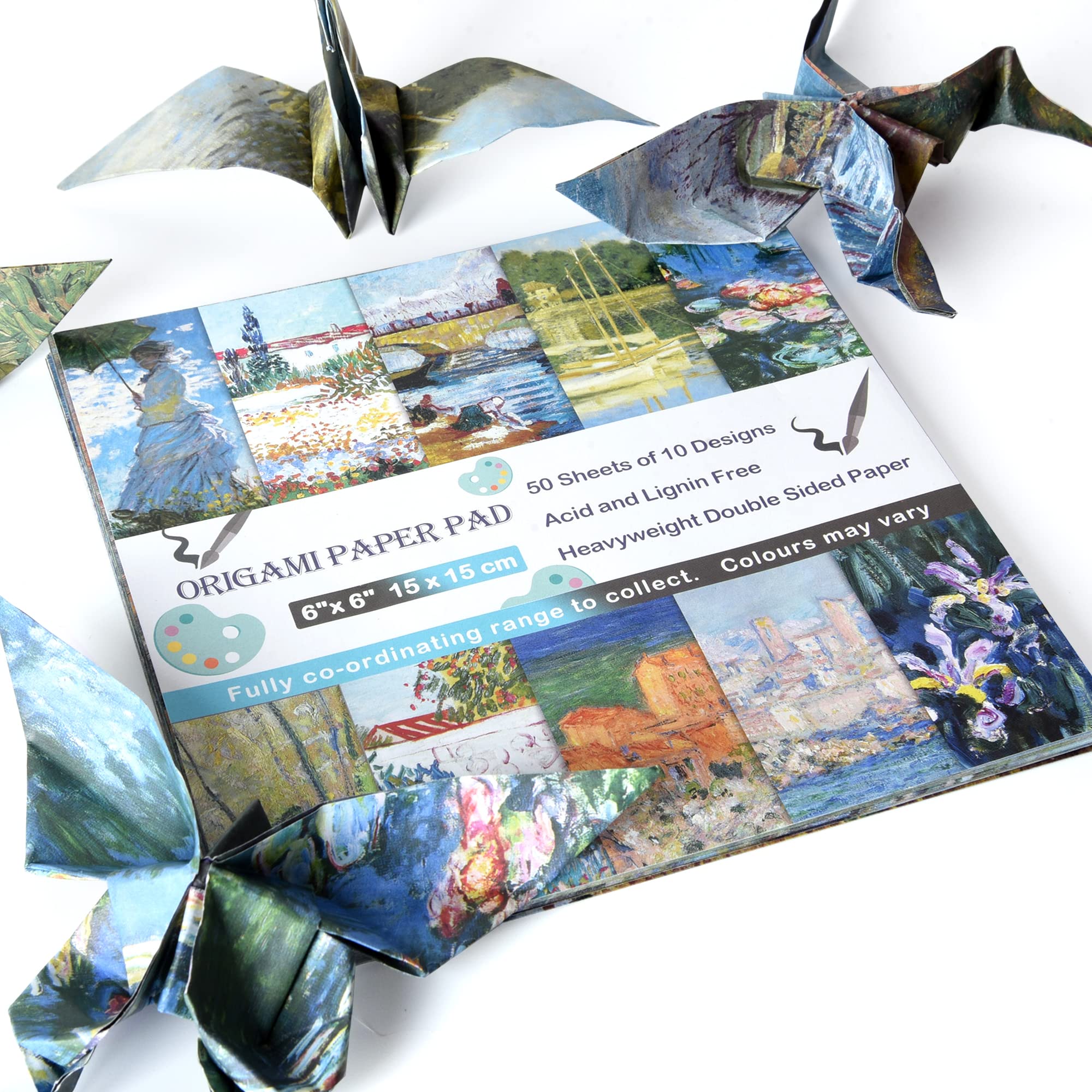 Snapklik.com : Origami Paper Kit 100 Sheets 6 Inch Square Double Sided ...