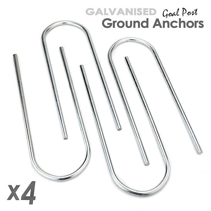 Buy ST Metals Football Goal Pegs/Ground Anchors - Pack of 4 U-Shaped ...