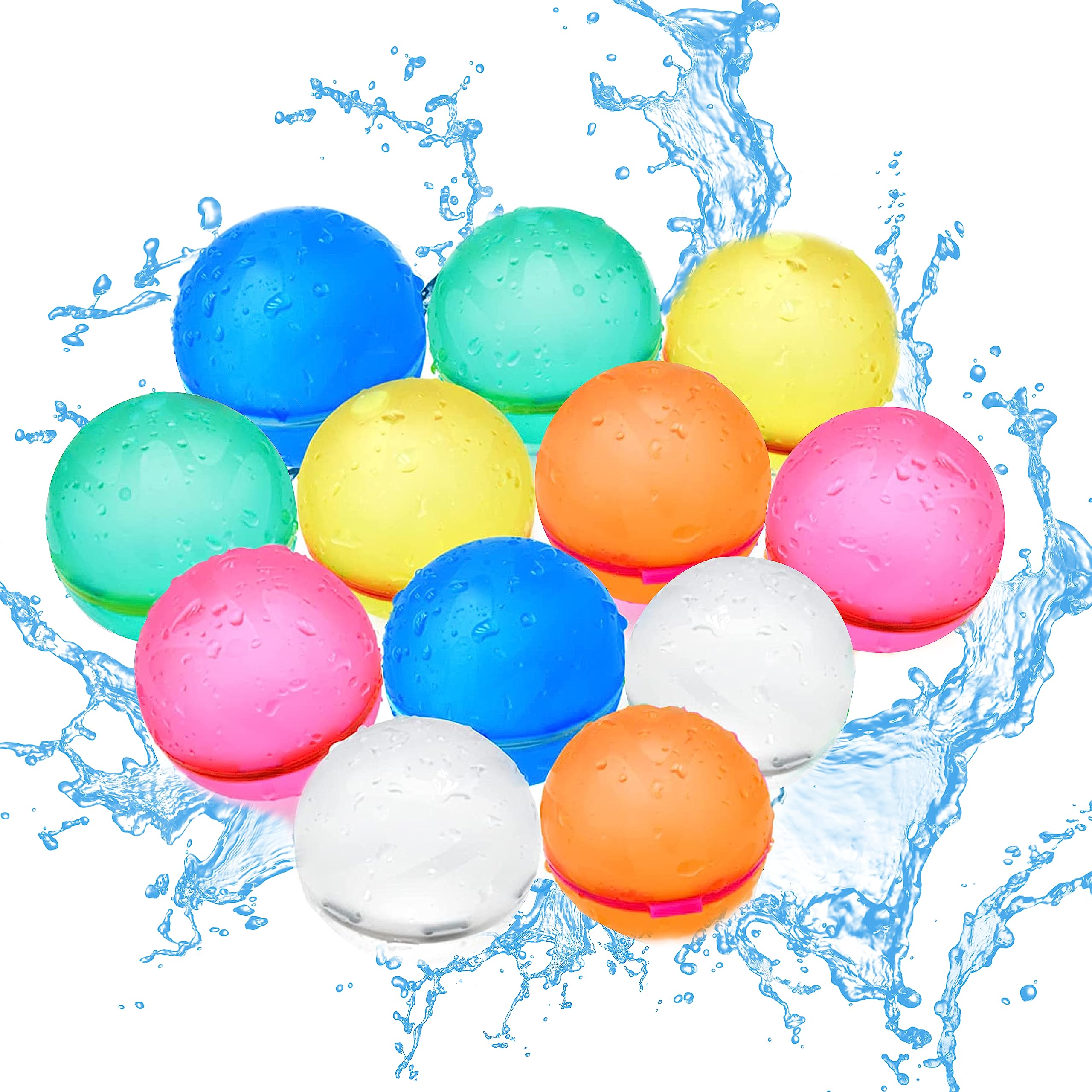 Reusable Water Bomb Balloons, Self-Sealing Water Bomb for Kids Adults ...