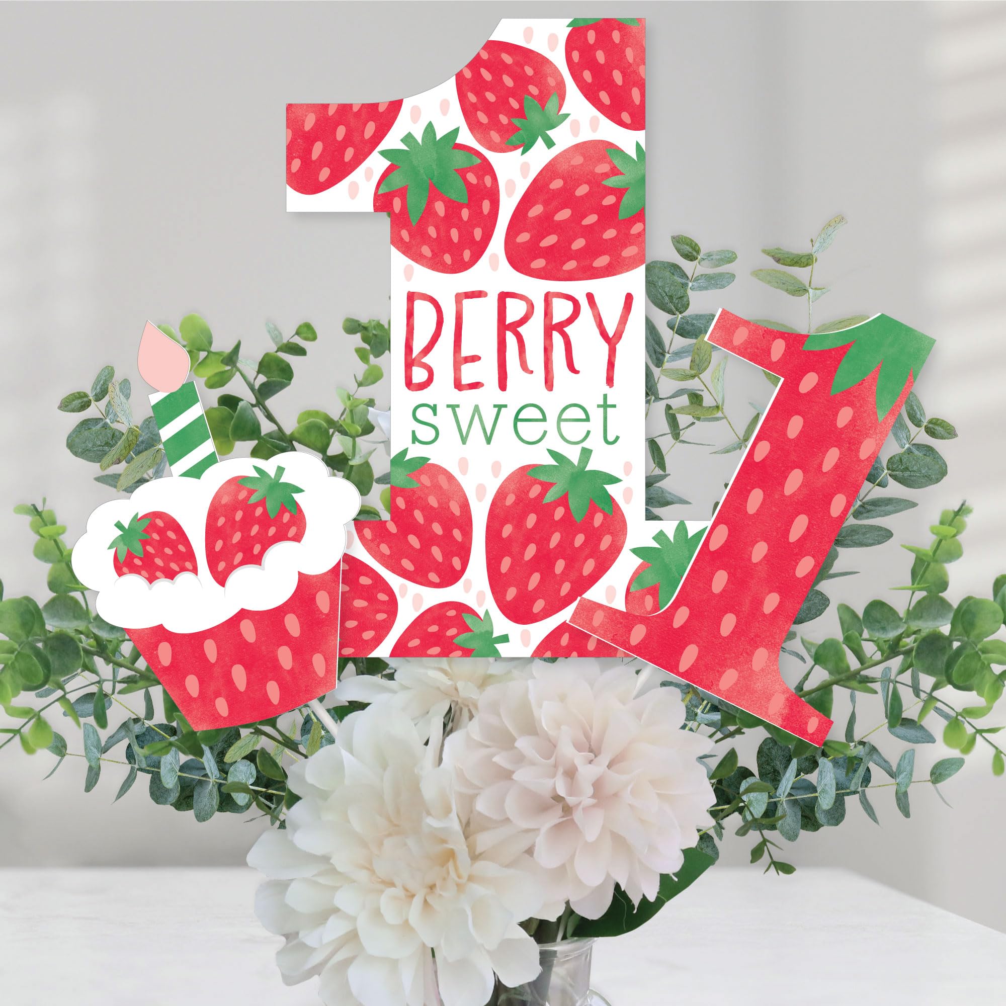 Amazon.com: Big Dot of Happiness Berry First Birthday - Sweet ...