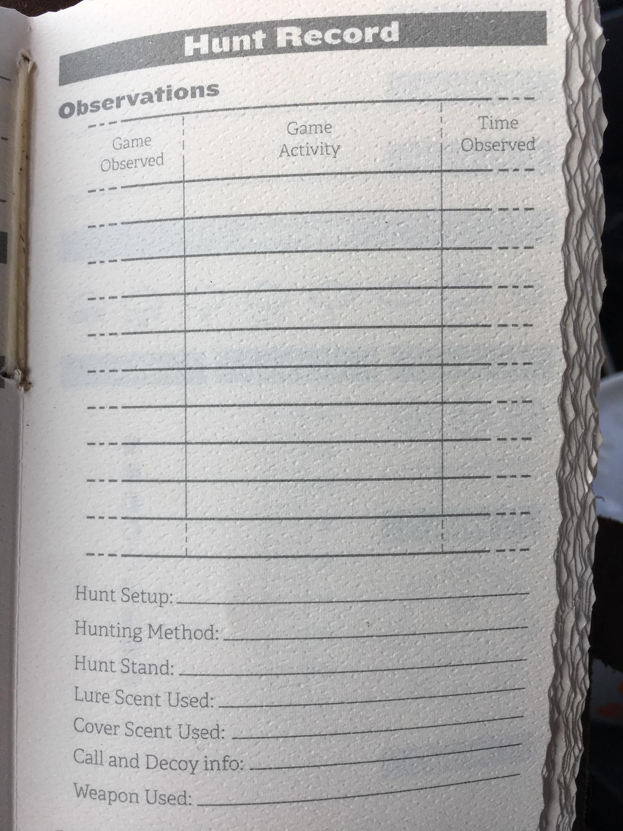 Rustico Handmade In USA Leather Hunting Log Book Designed for Hunters ...