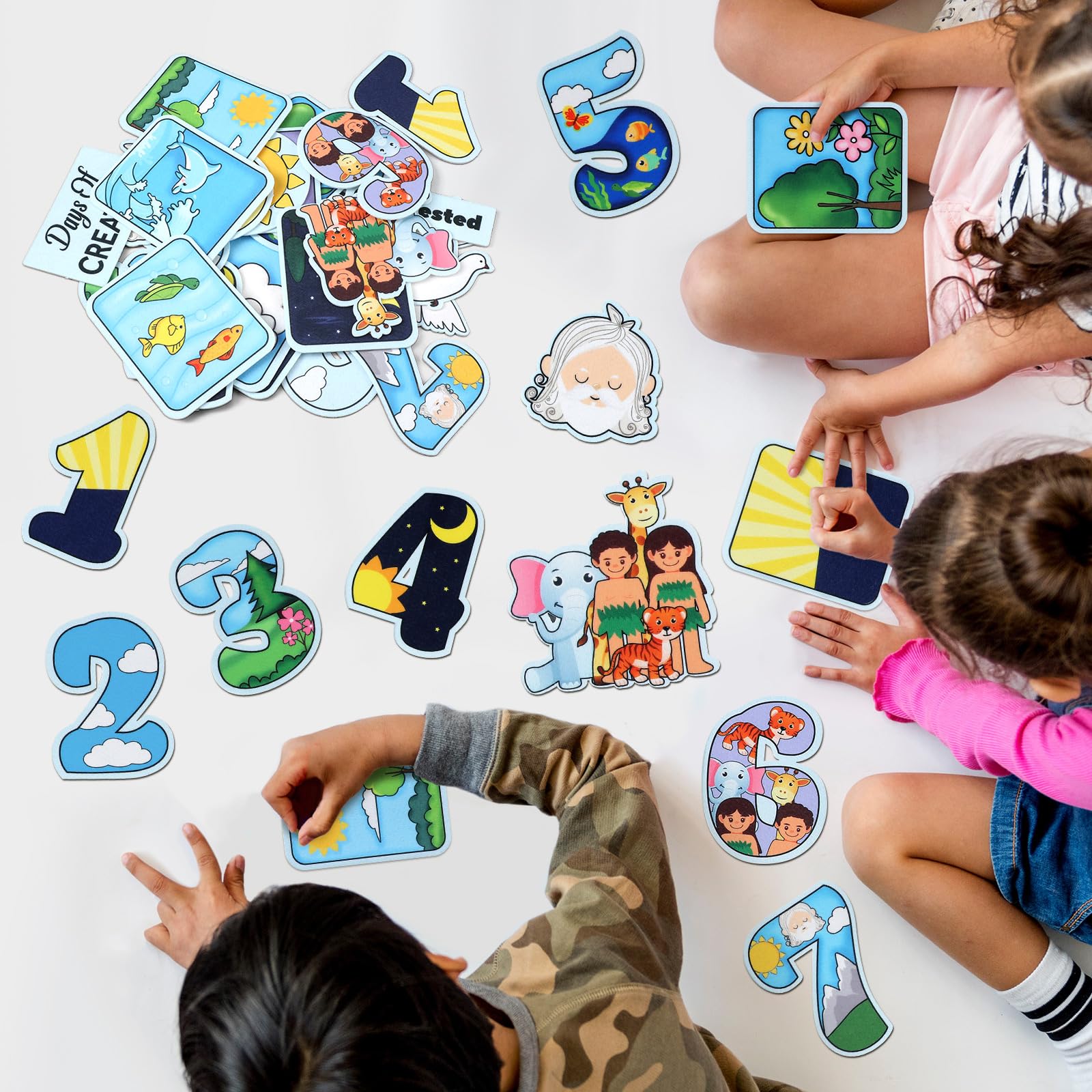 Snapklik.com : Creation Story Felt Board Days Of Creation 23 Precut ...