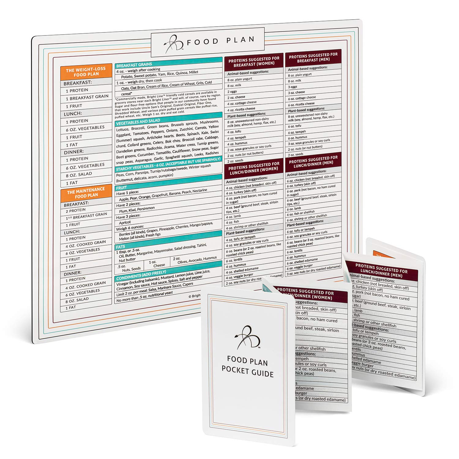 Buy Bright Line EatingMagnetic Meal Plan Food Plan Pocket Guide buy-bright-line-eatingmagnetic-meal-plan-food-plan-pocket-guide