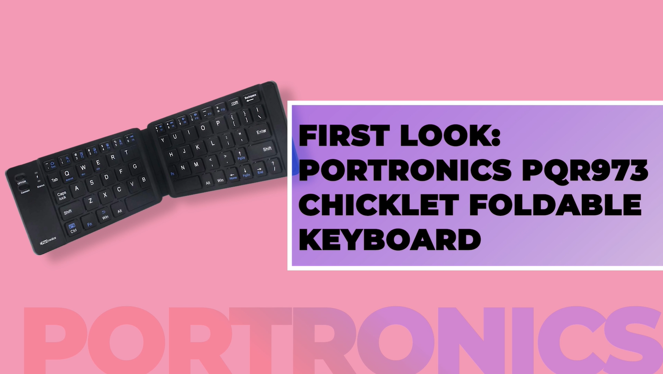 Watch First Look & Portronics POR-973 Chicklet Foldable Keyboard on ...