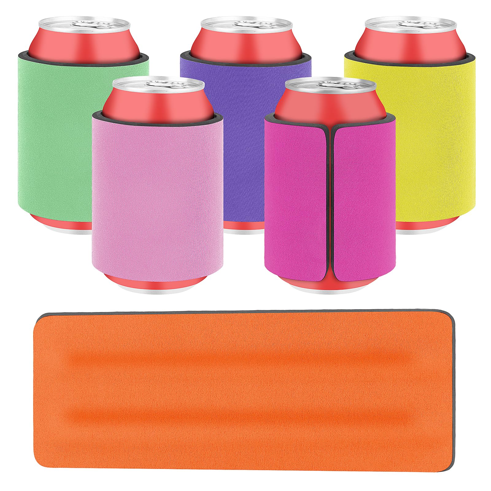 Amazon.com: Desing Wish 12oz Standard Can Cooler Sleeve Cover Non-slip ...