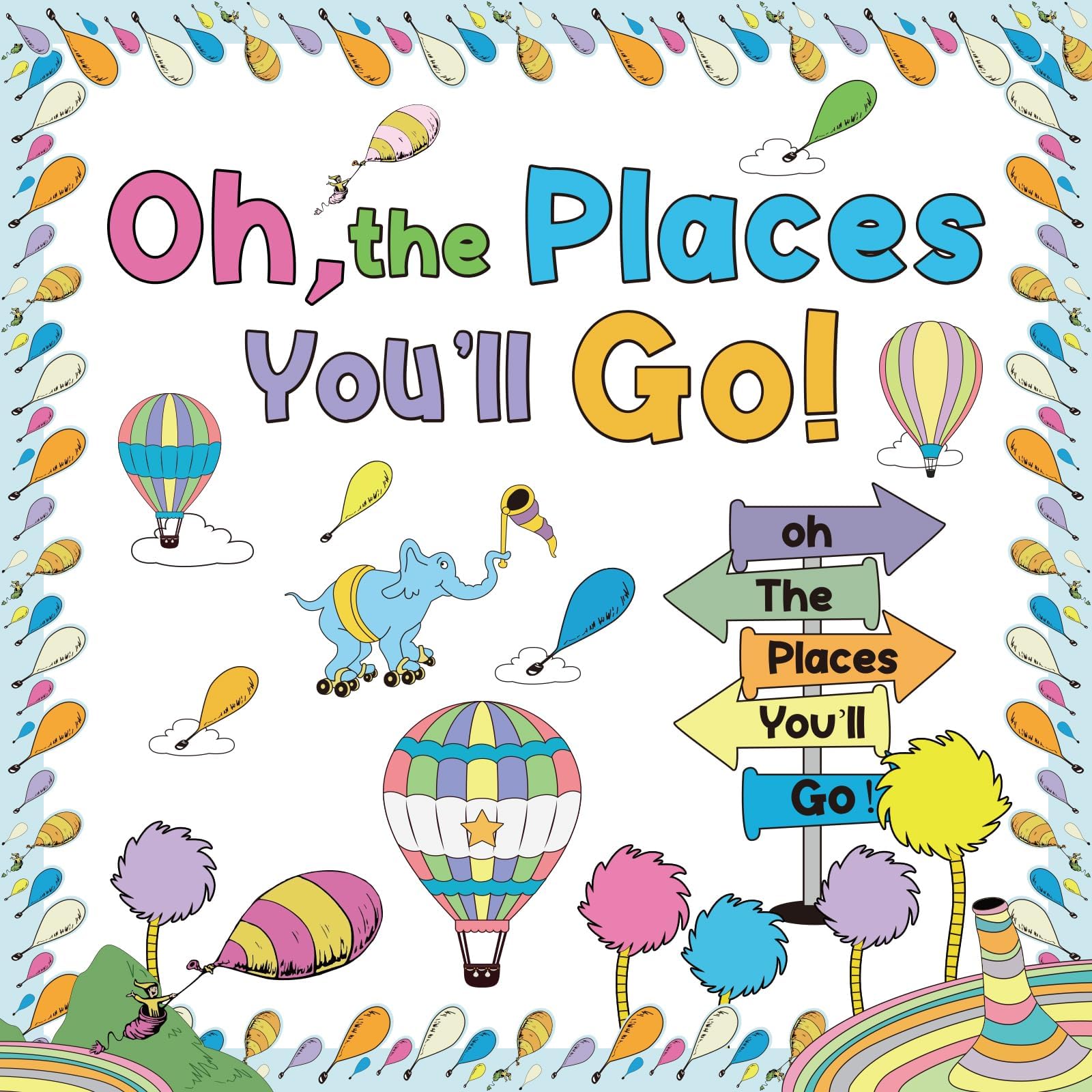 Amazon.com: Oh The Place You'll Go Bulletin Board Decorations ...