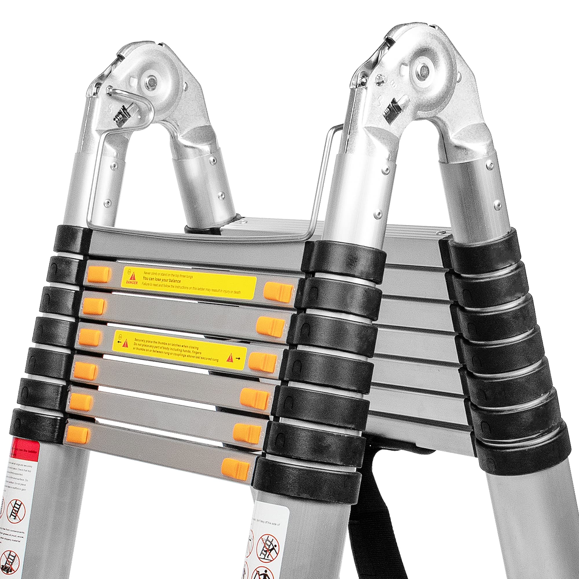 BEETRO 16.5ft Aluminum Telescoping Ladder, A Type Portable Telescopic ...