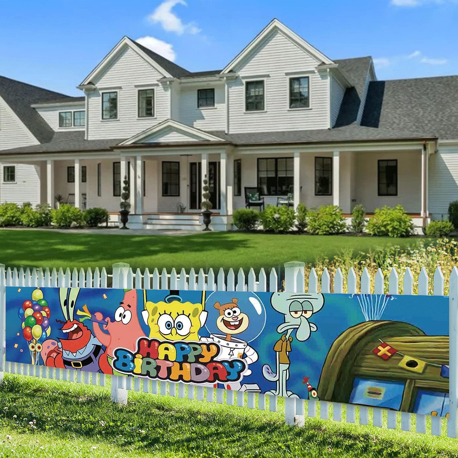 Buy Spongebob Toddlers Happy Birthday Banner Large Preschool Spongebob ...