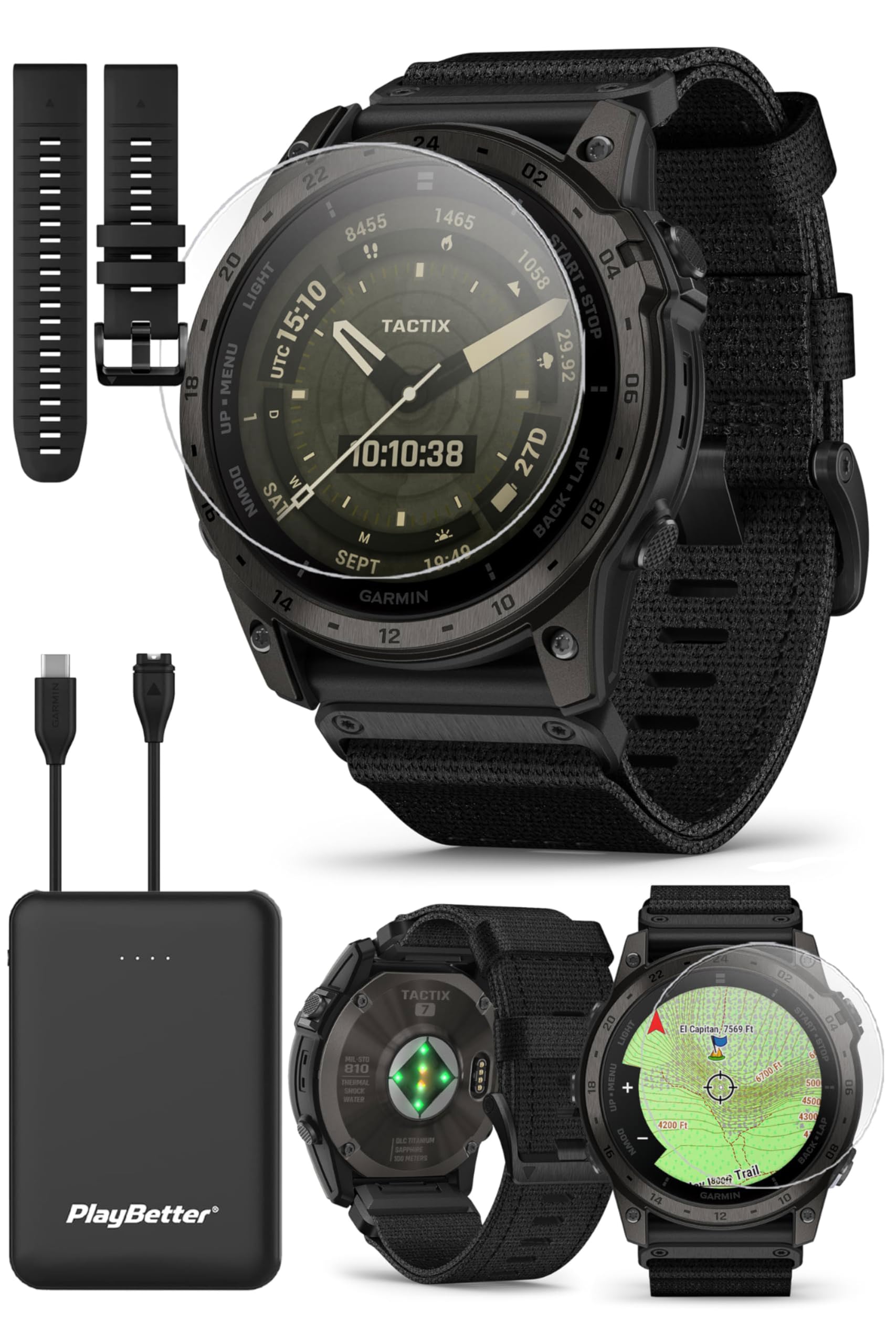 Buy Garmin tactix 7 AMOLED GPS Watch Bundle - Ruggedly Built, Built-in ...