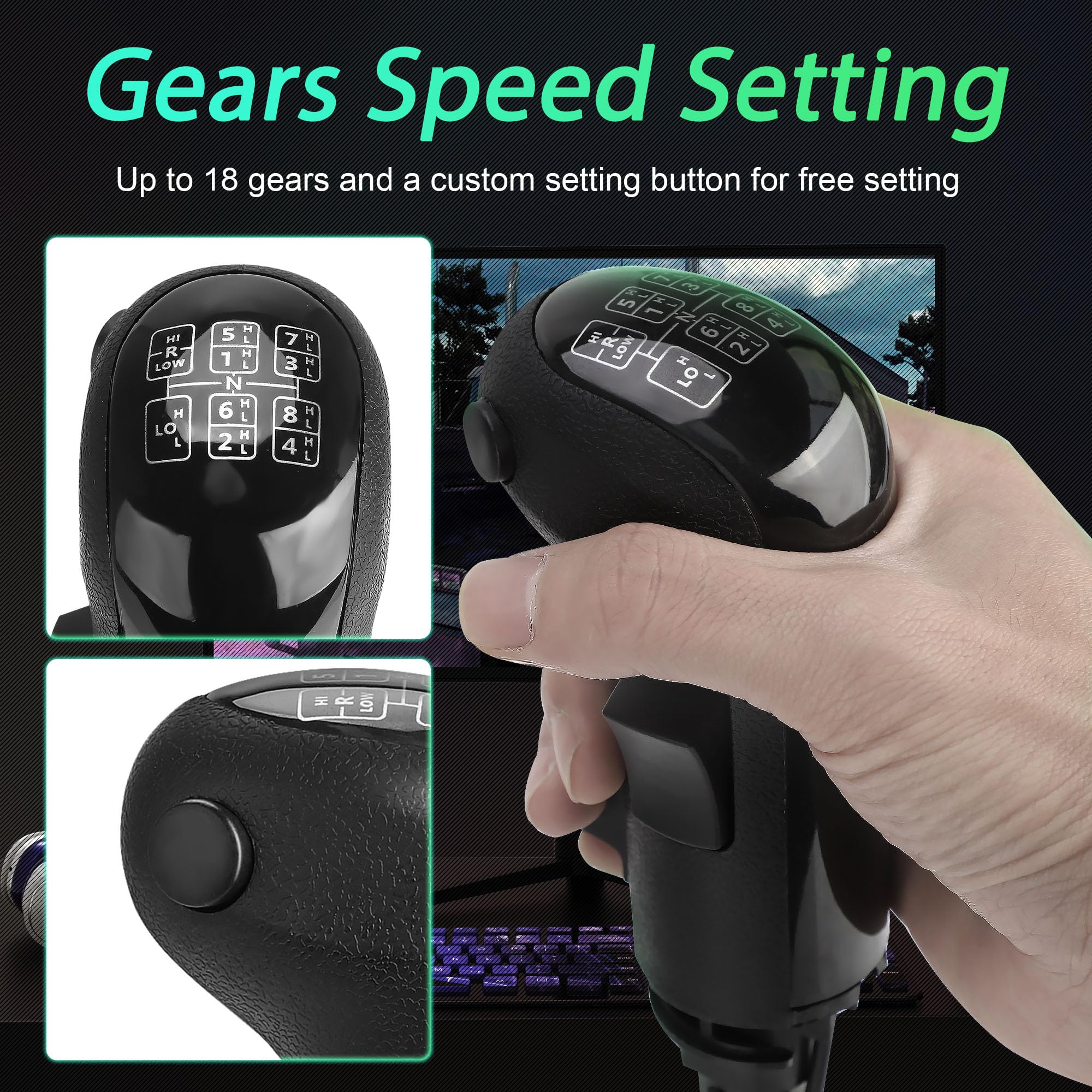 Snapklik.com : CNSPEED USB American Truck Simulator Shifter, Gearshift ...