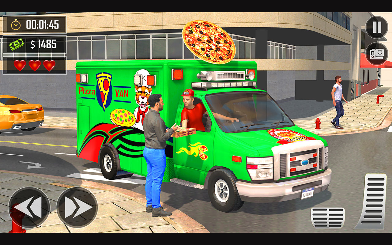 Pizza Delivery Van Driver Game: Food Truck Driving Simulator - BIke ...