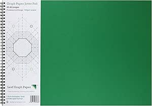 A3 Isometric Grid Graph Paper 10mm 1cm, 60 Page Jotter, Grey Grid ...