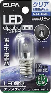 Amazon | エルパ (ELPA) LEDナツメ形 LED電球 照明 E17 100V 昼白色 屋内用 LDT1CN-G-E17-G115 | エルパ(ELPA) | LED電球