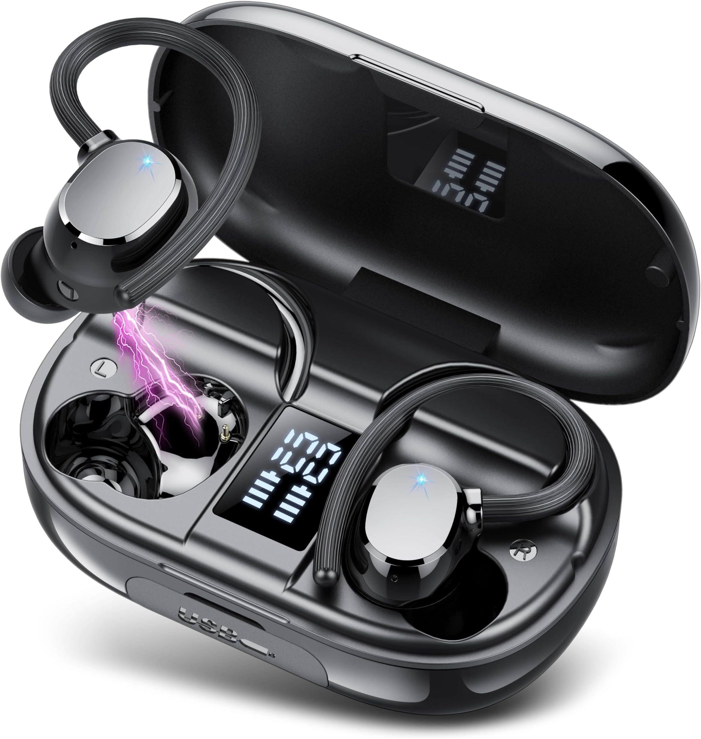 Amazon.com: Wireless Earbuds 75hrs Bluetooth 5.4 Headphone Sport, 2025 ...