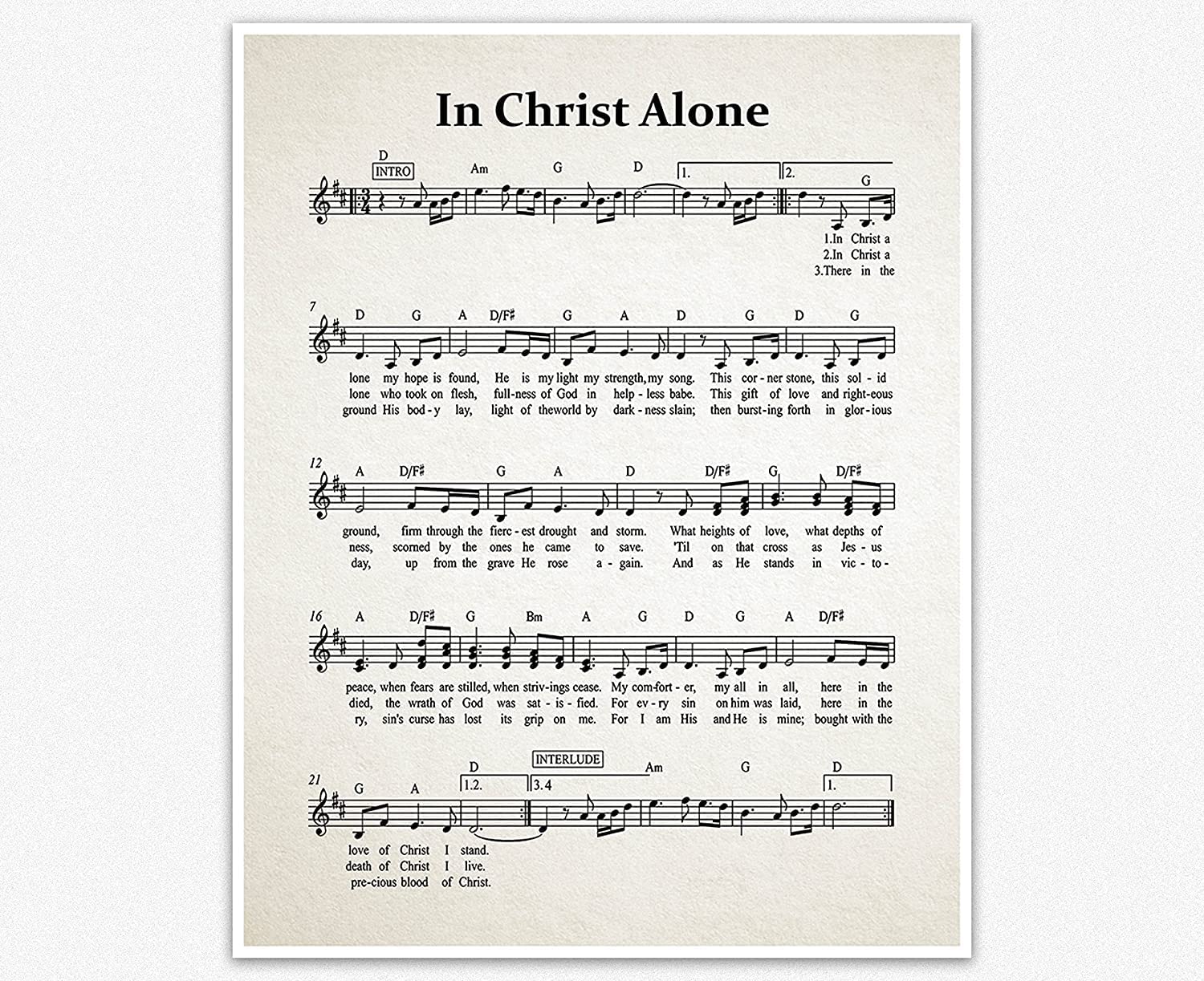 Snapklik.com : Christian Gift Hymn Sheet Music For Religious Home Set ...