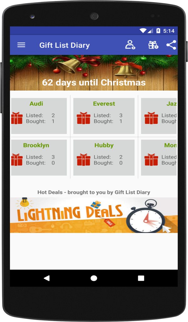 Gift List Diary - Christmas Present Organizer - App on Amazon Appstore