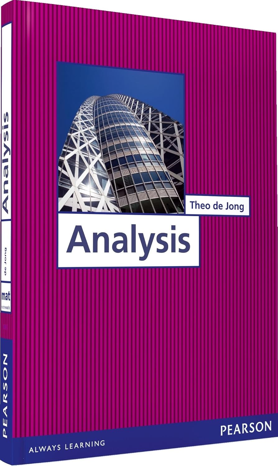 Amazon.com: Analysis: 9783868941128: Jong, Theo de: Books