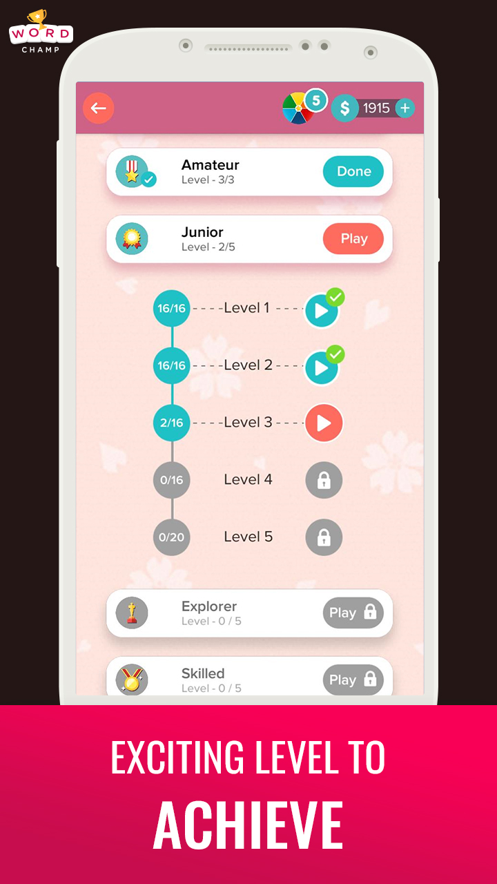 Word Champ - Free Word Games & Word Puzzle Games. Ad Free Word Game ...