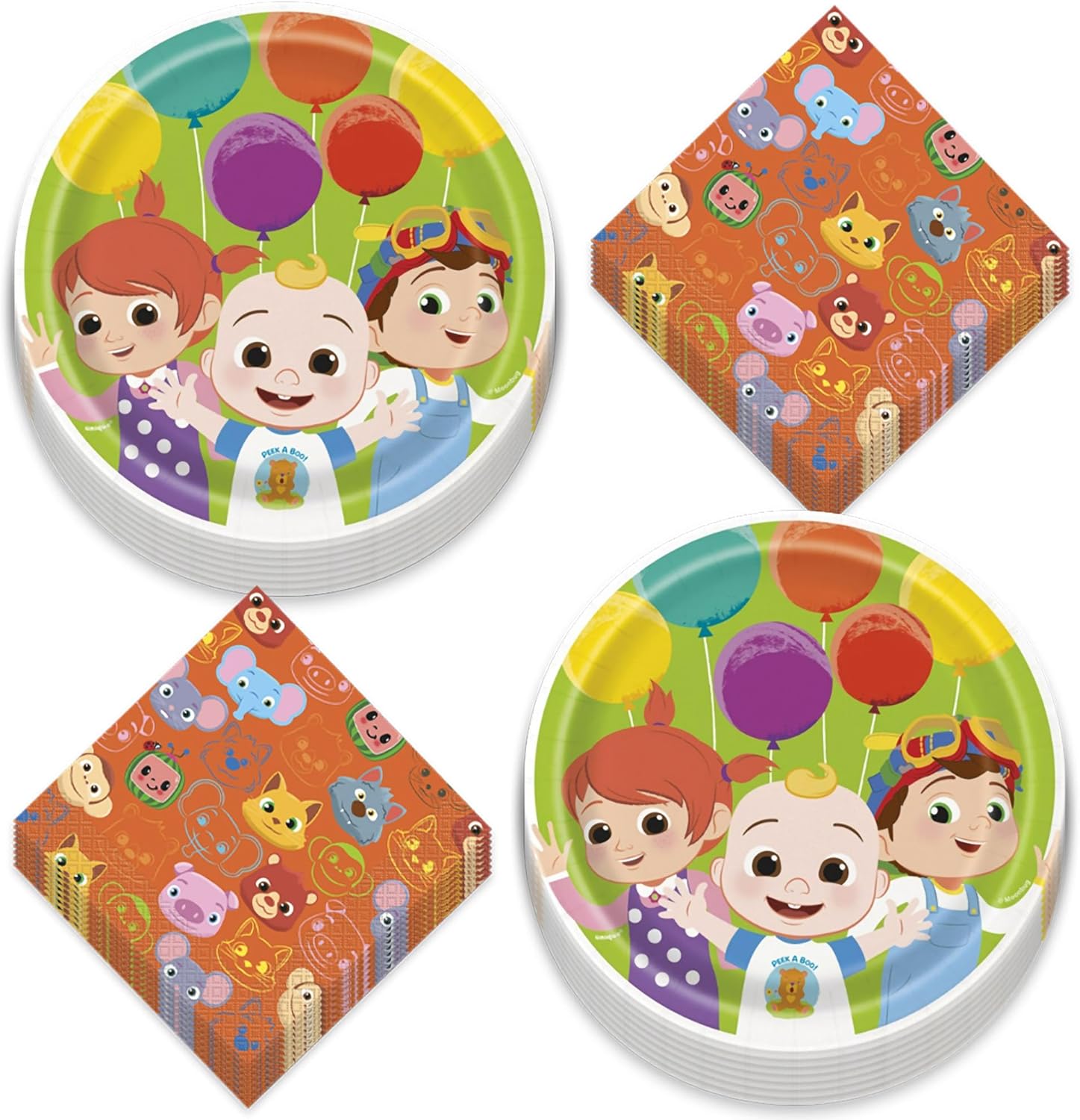 Amazon.com: Cocomelon Party Supplies - Cocomelon Theme Birthday Party ...