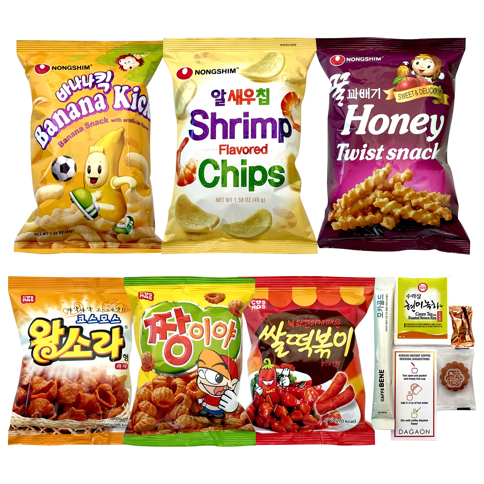 Buy Dagaon Korean Chips – Assorted Korean Snack Box 6 Different Chips ...