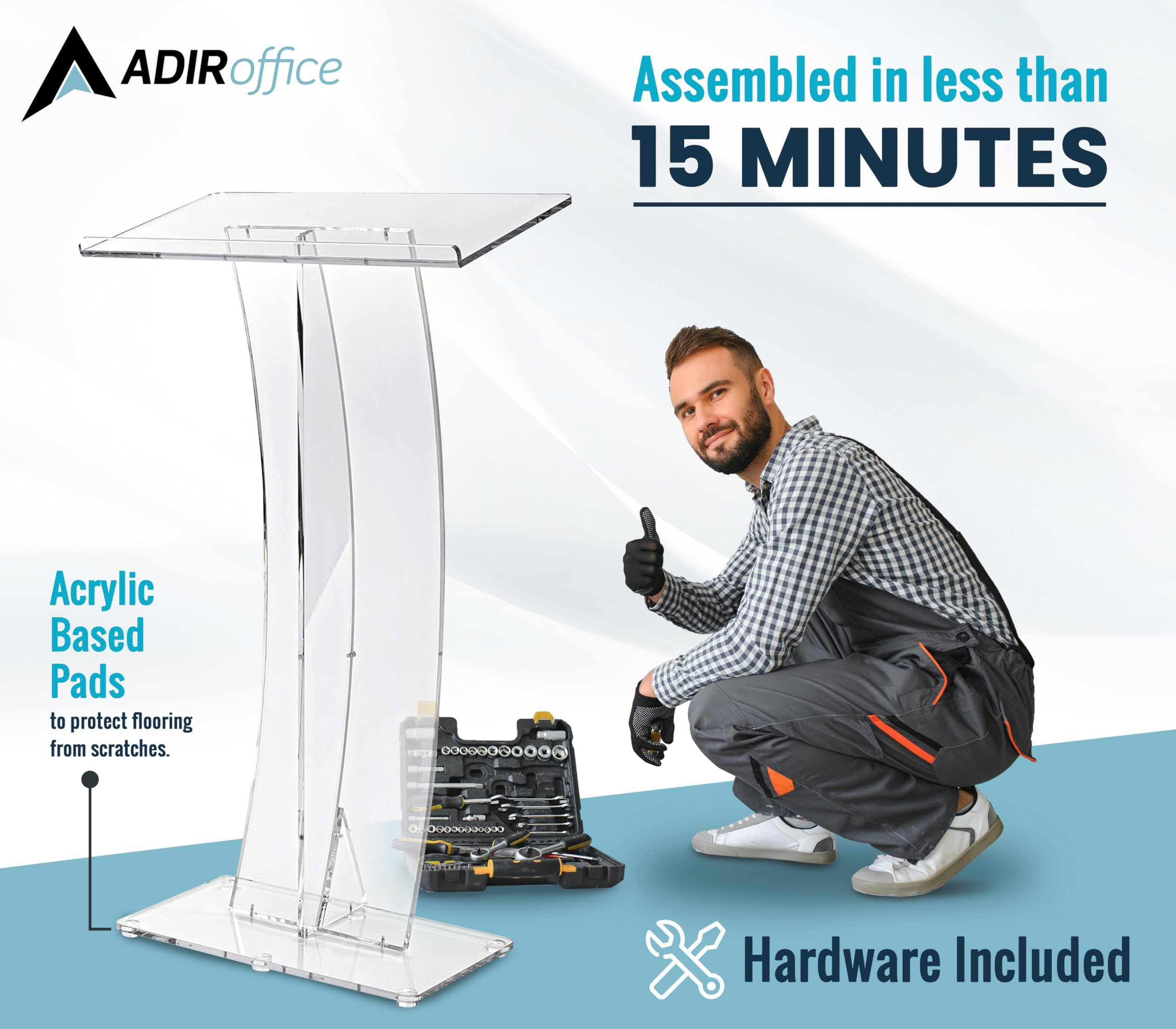 Snapklik.com : Clear Acrylic Podium, Ideal For Use As Pulpits For ...