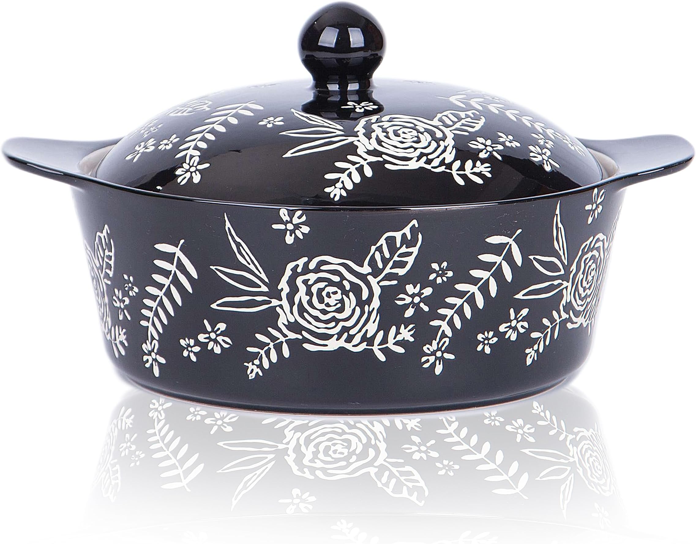 Amazon.com: Wisenvoy Casserole Dish With Lid Casserole Dish Casserole ...