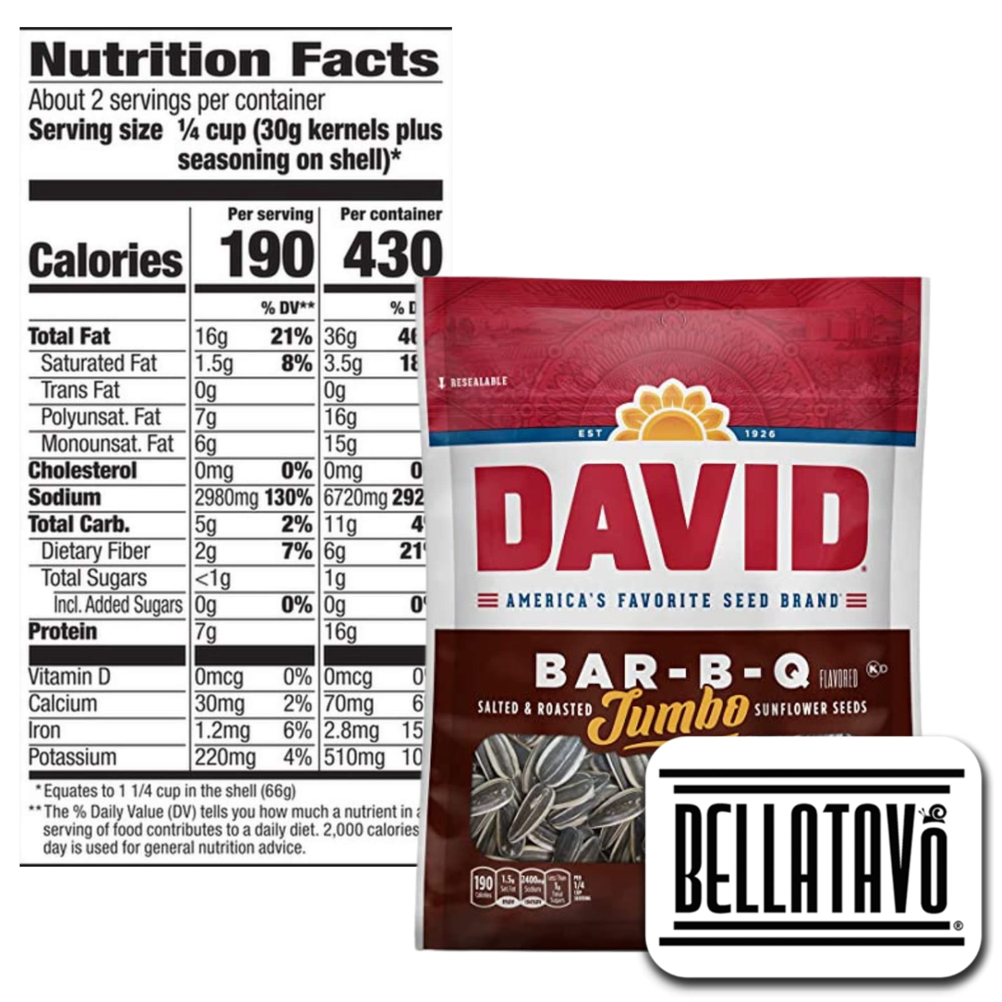 David Graines De Tournesol Barbecue Snack Pack BBQ Peanut 48 X 60 G