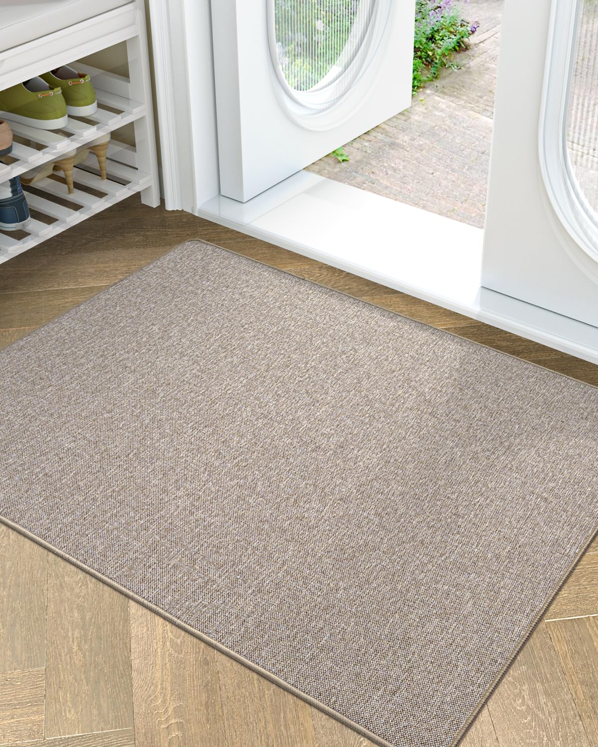 Amazon.com: LUMI Ultra Thin Door Mat for Entryway, Low Profile Non Slip ...