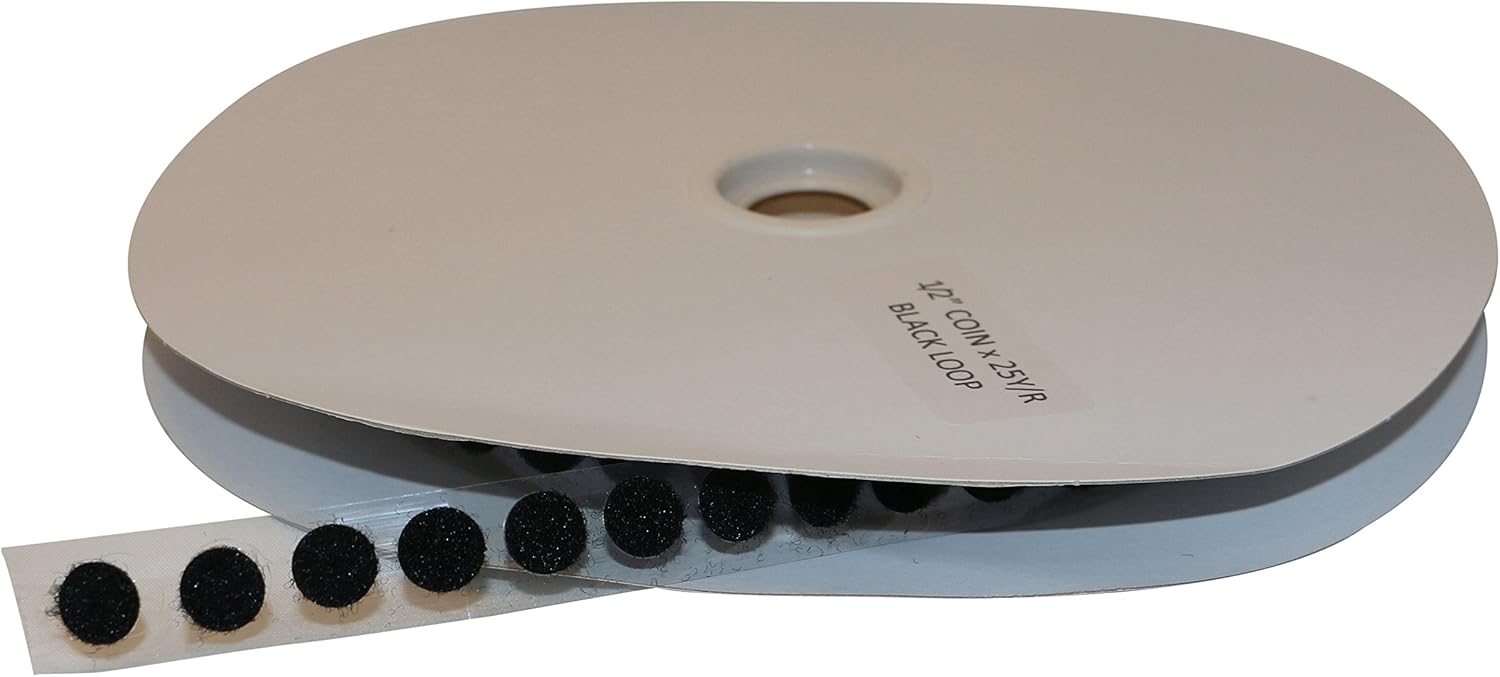 Amazon.com: FindTape Adhesive-Backed Loop-Side Only Coins/Dots (HL74-C ...