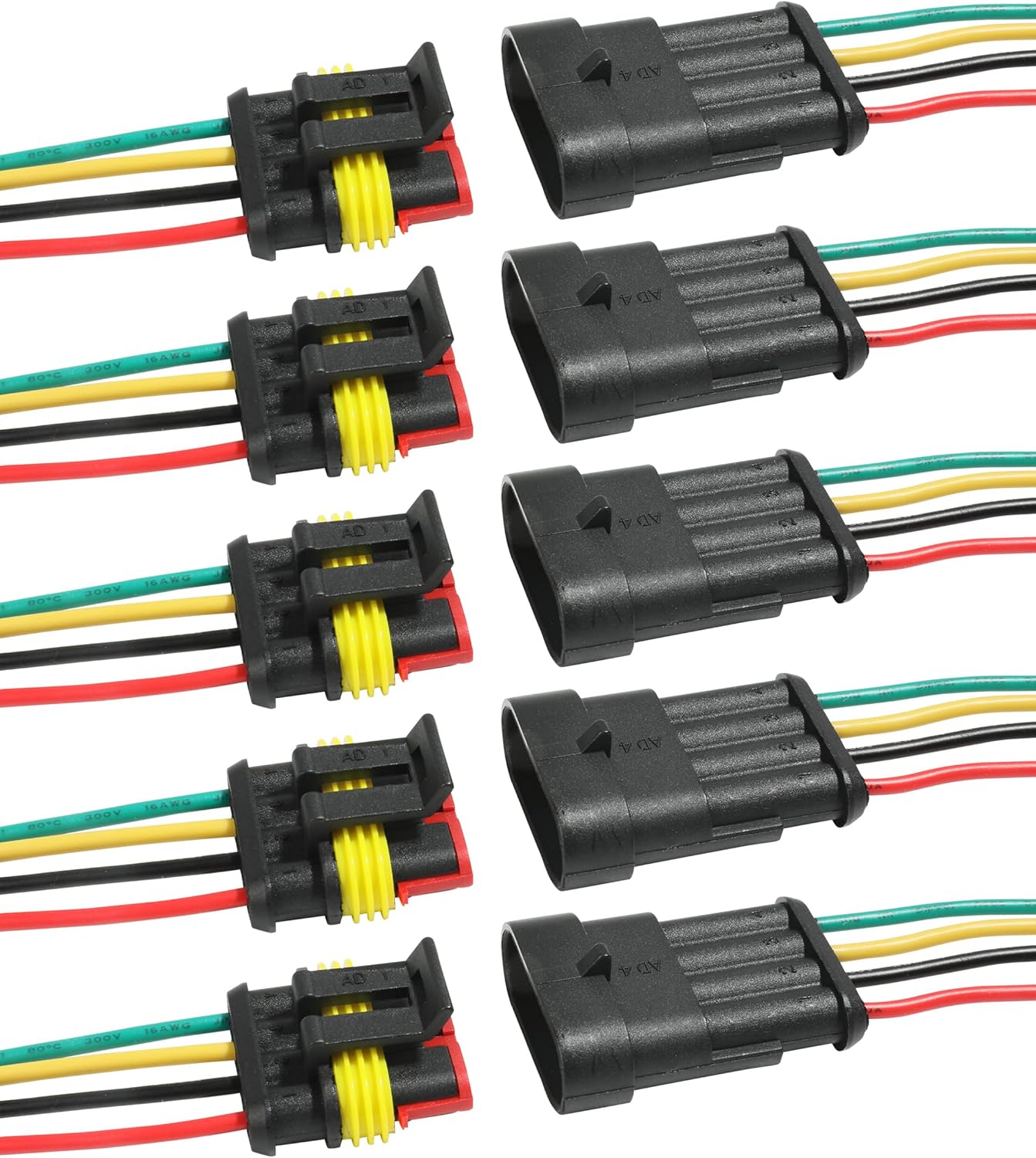Amazon.com: ESEWALAS 5 Kit Waterproof Electrical Connector,2 Pin ...