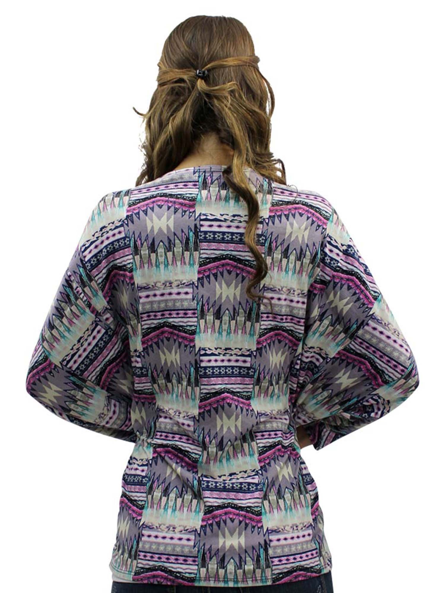 DRAPED FRONT MULTICOLOR BAT SLEEVE SHRUG JACKET | eBay