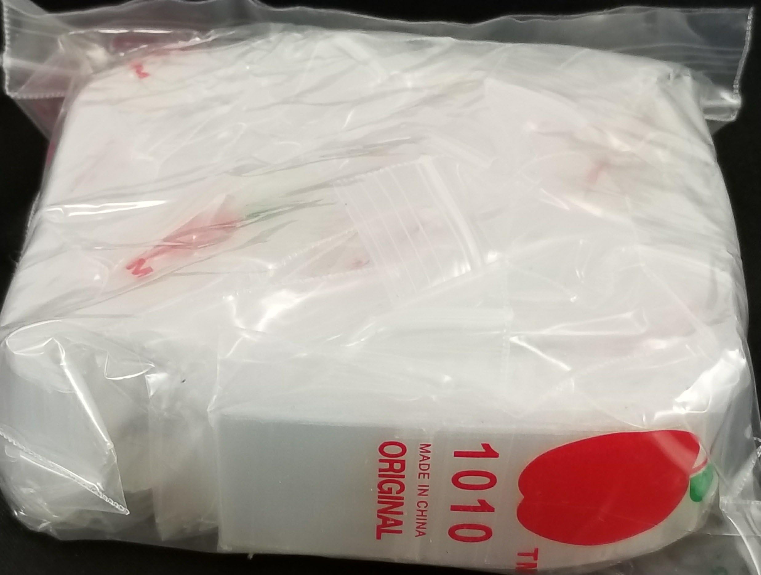 Amazon.com: 1010 Original Mini Resealable 2mil Plastic Bags 1" x 1 ...