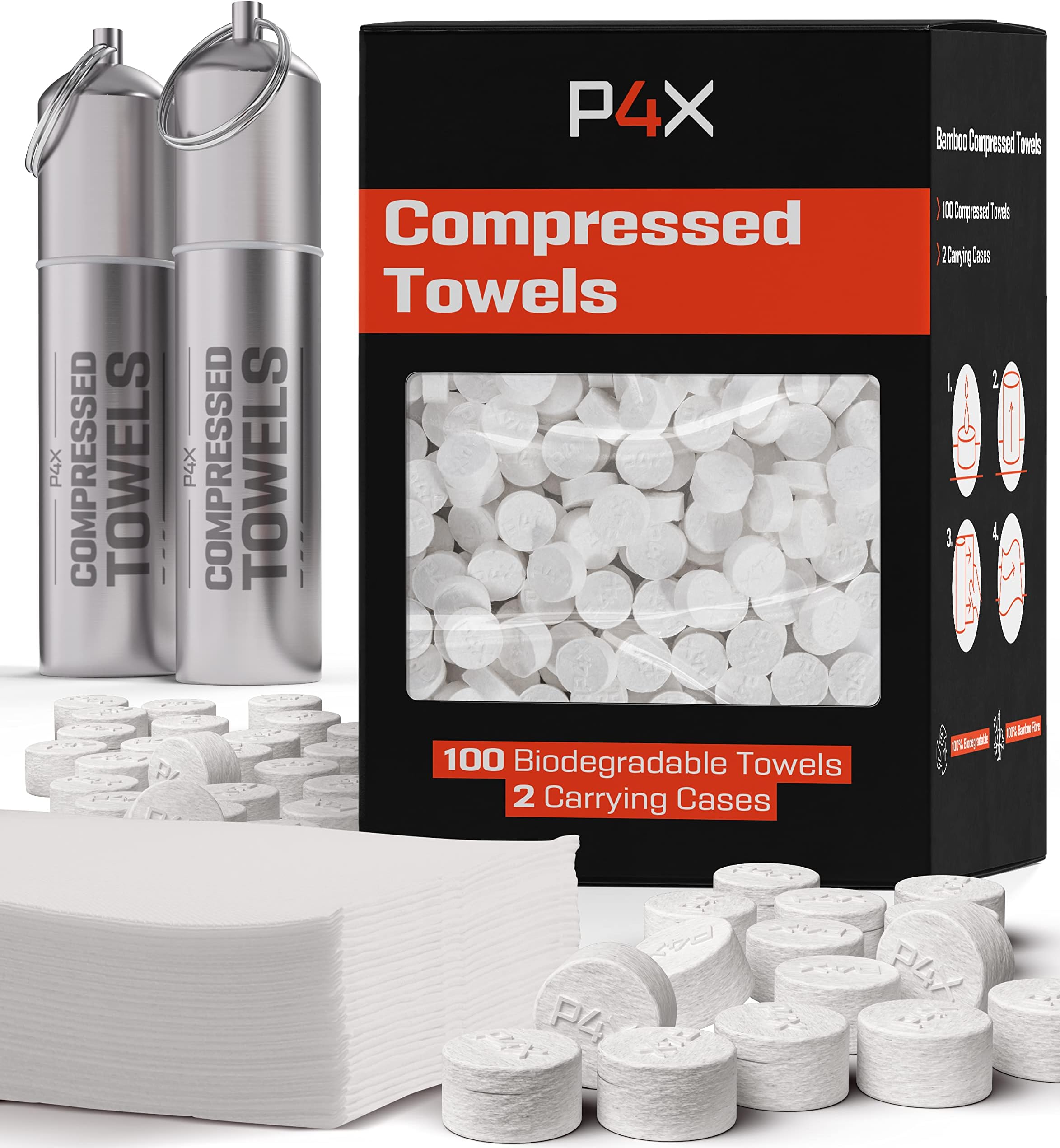 Amazon.com: Compressed Towels Toilet Paper Tablets - Portable Compact ...