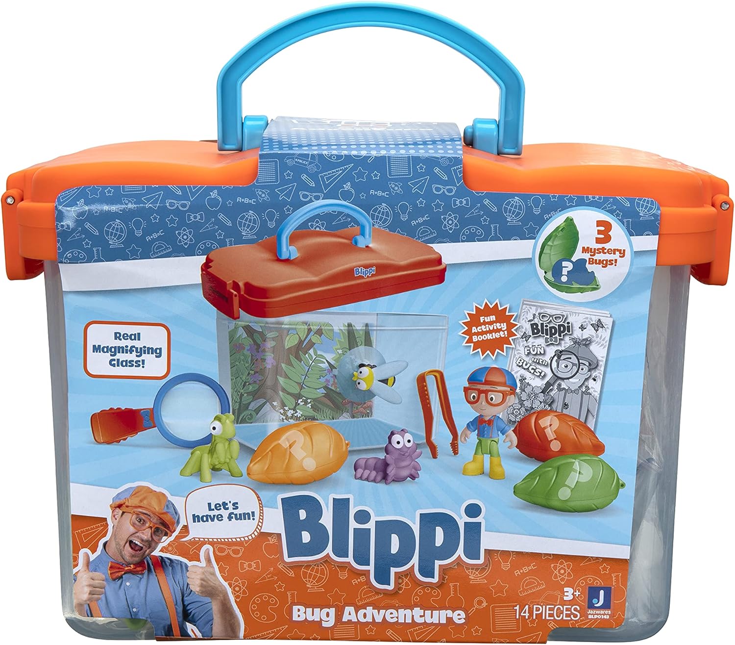 Brandclub - Blippi Bug Hunter Set, Includes 3-inch Figure, 3 Adorable ...