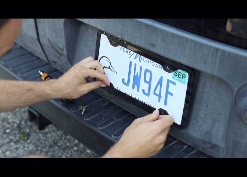 Watch Tactilian Silicone American Flag License Plate Frame Install on ...