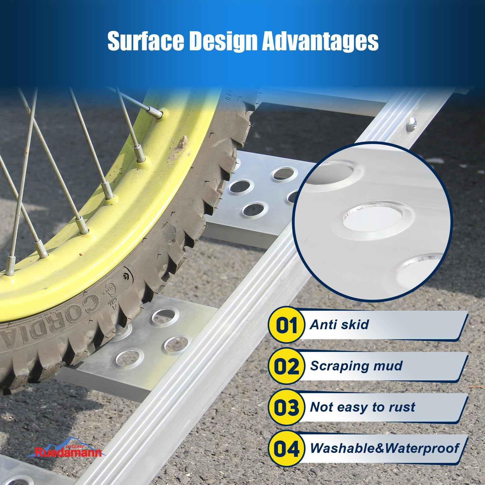 Snapklik.com : 6FT Folding Aluminum Ramp, 880 Lbs Load Capacity ...