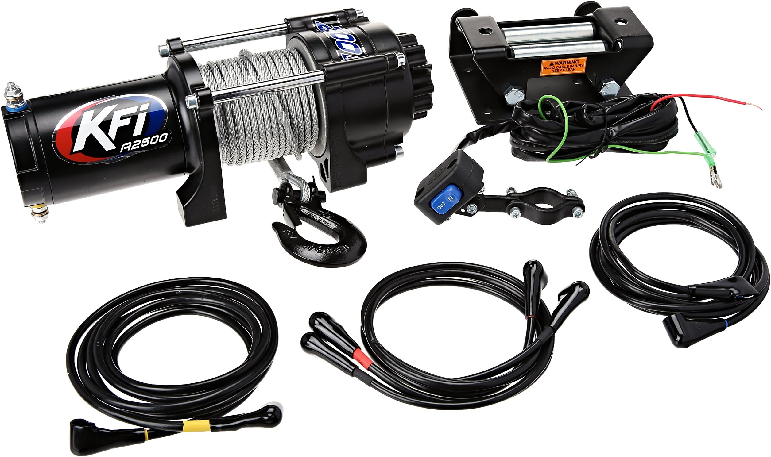Amazon.com: KFI Products SE35 ATV Stealth Winch Kit - 3500 lb. Capacity ...