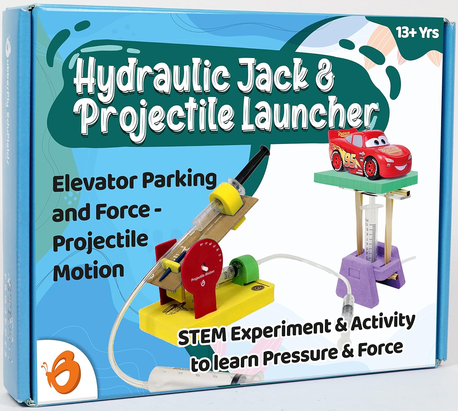 Amazon.com: Butterfly EduFields DIY Hydraulic Jack and Projectile ...
