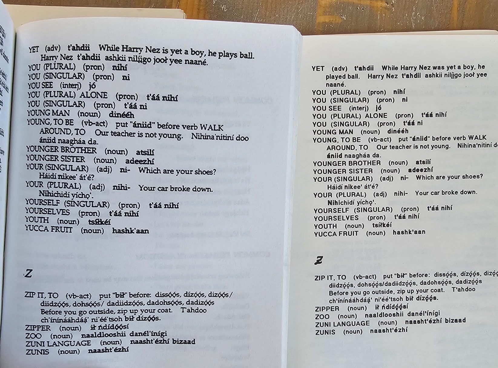 Conversational Navajo Dictionary: English to Navajo: Garth A. Wilson ...