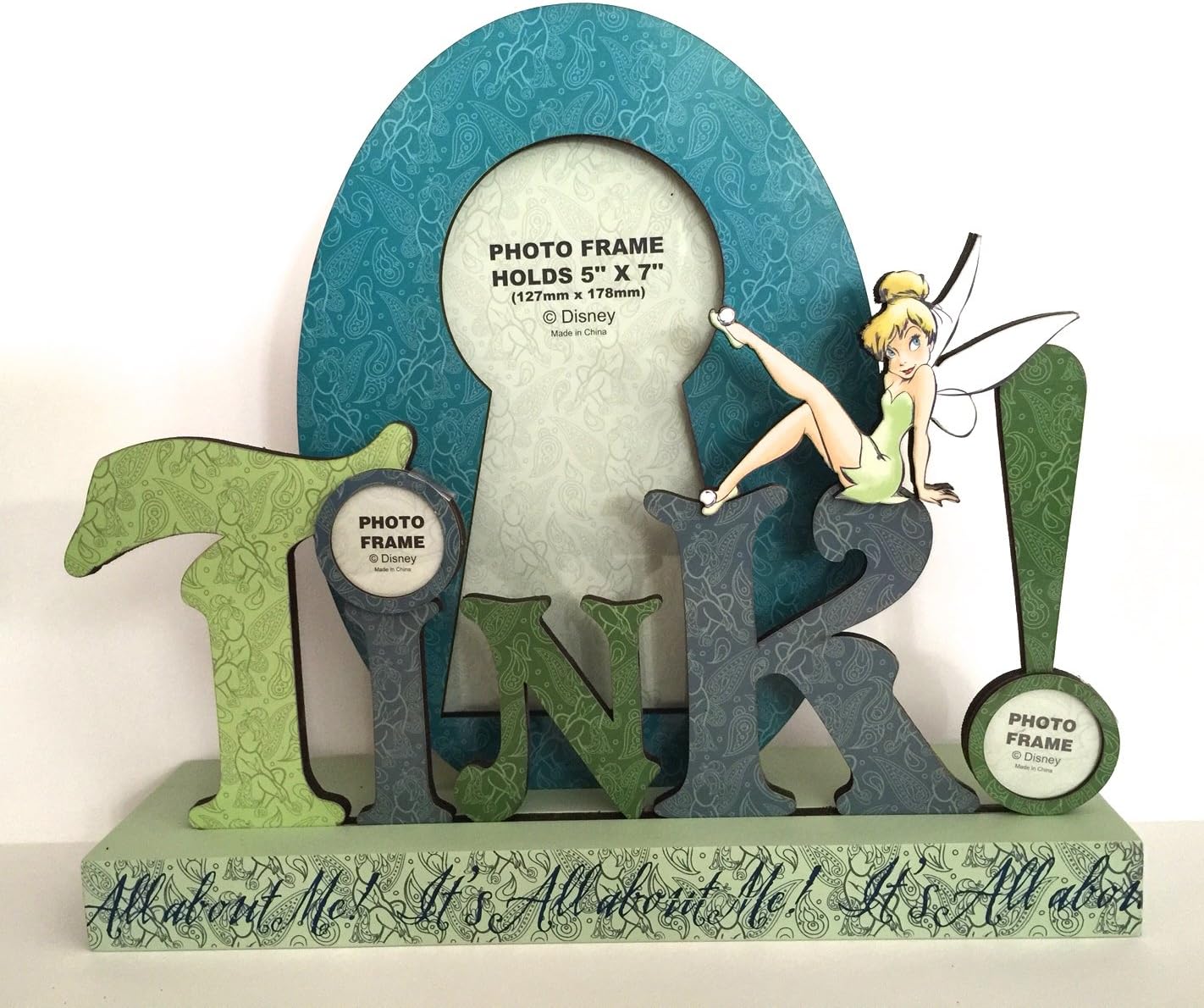 Amazon.com: Disney Parks Tinkerbell 5 x 7 inch Photo Frame New Tinker ...
