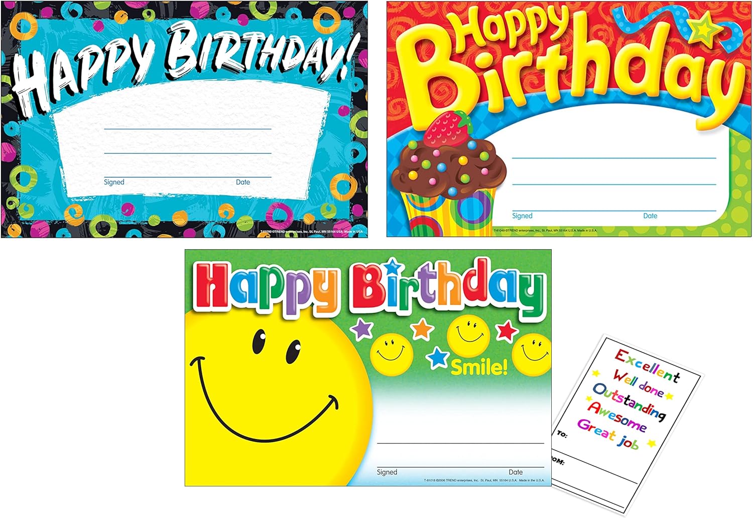 Amazon.com : Happy Birthday Certificates for Students - and ...