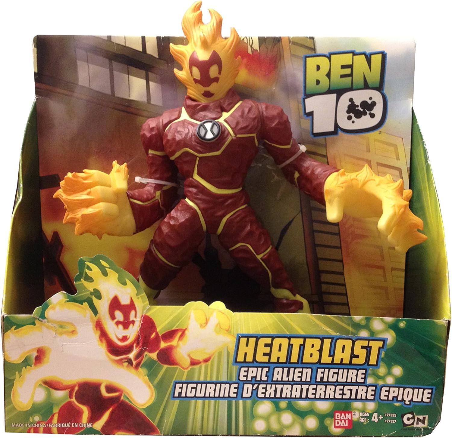 Amazon.com: Ben 10 (Ten) Deluxe 12 Inch Alien Action Figure Heatblast ...