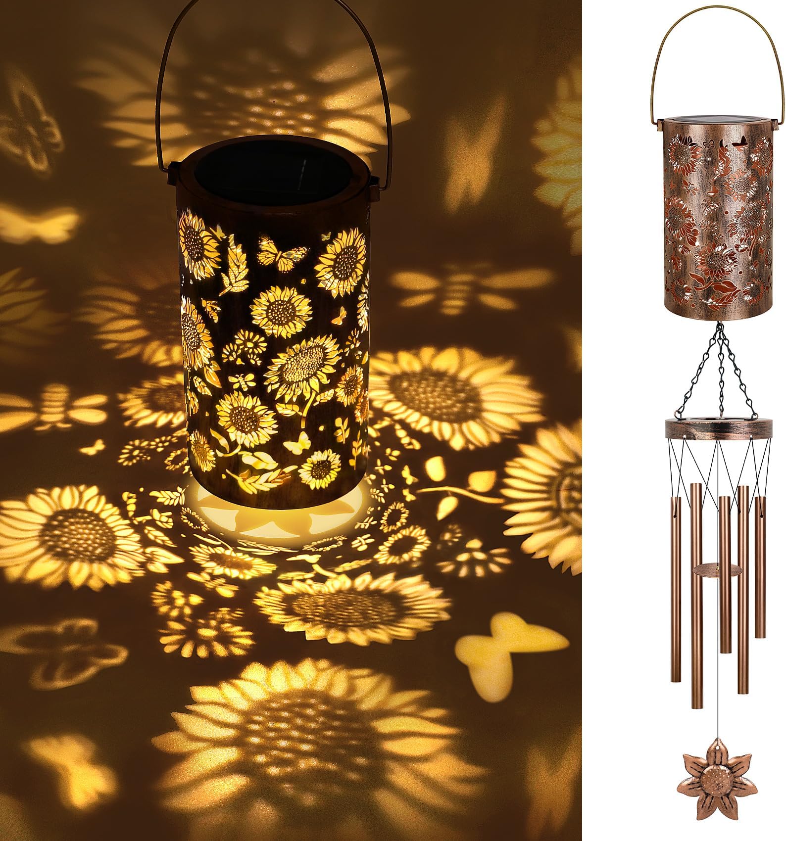 Amazon.com : Howarmer Sunflower Gifts for Women Wind Chime, Sunflower ...