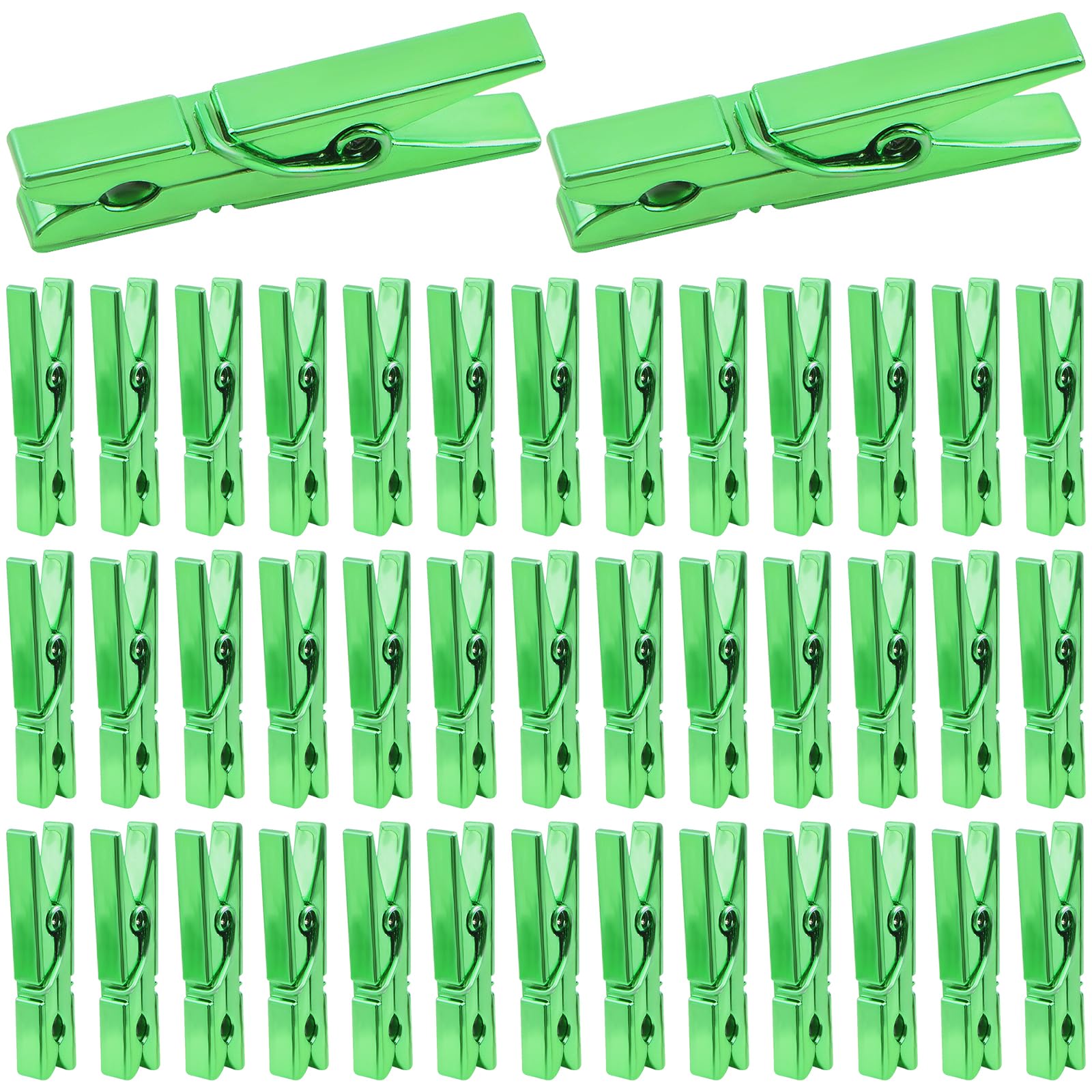 Amazon.com: 100 Pieces Mini Plastic Clips Green Small Clothes Pins ...