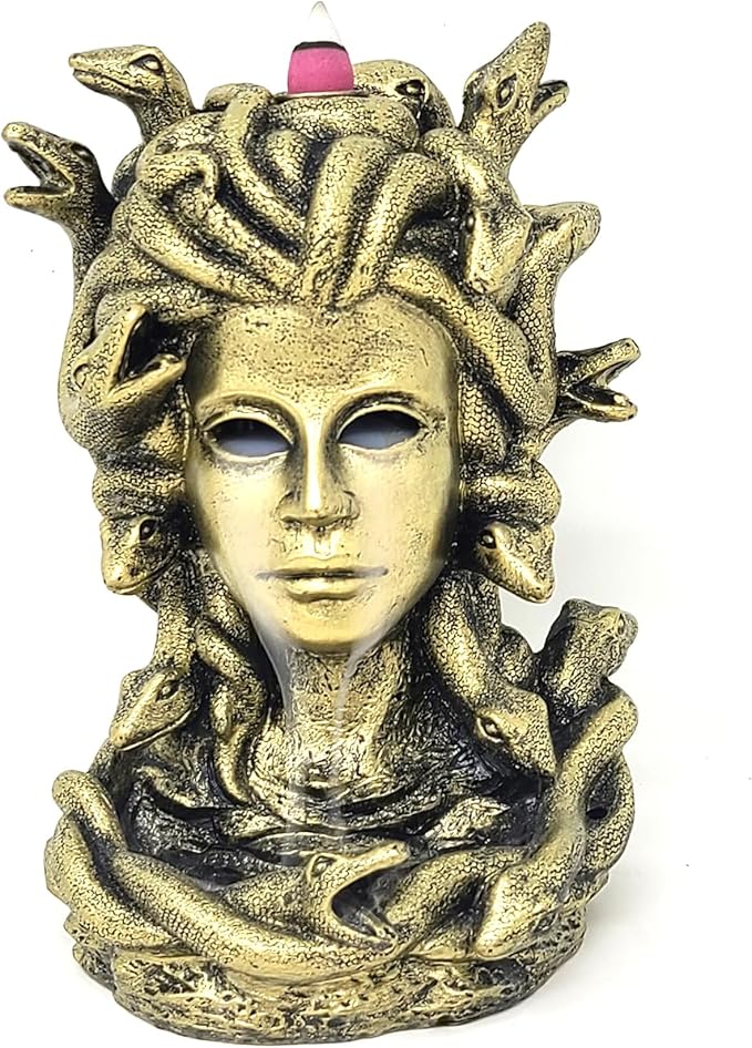 Amazon.com: New Age Imports, Inc. - MEDUSA Backflow Incense & Cone Burner Waterfall Effect ...